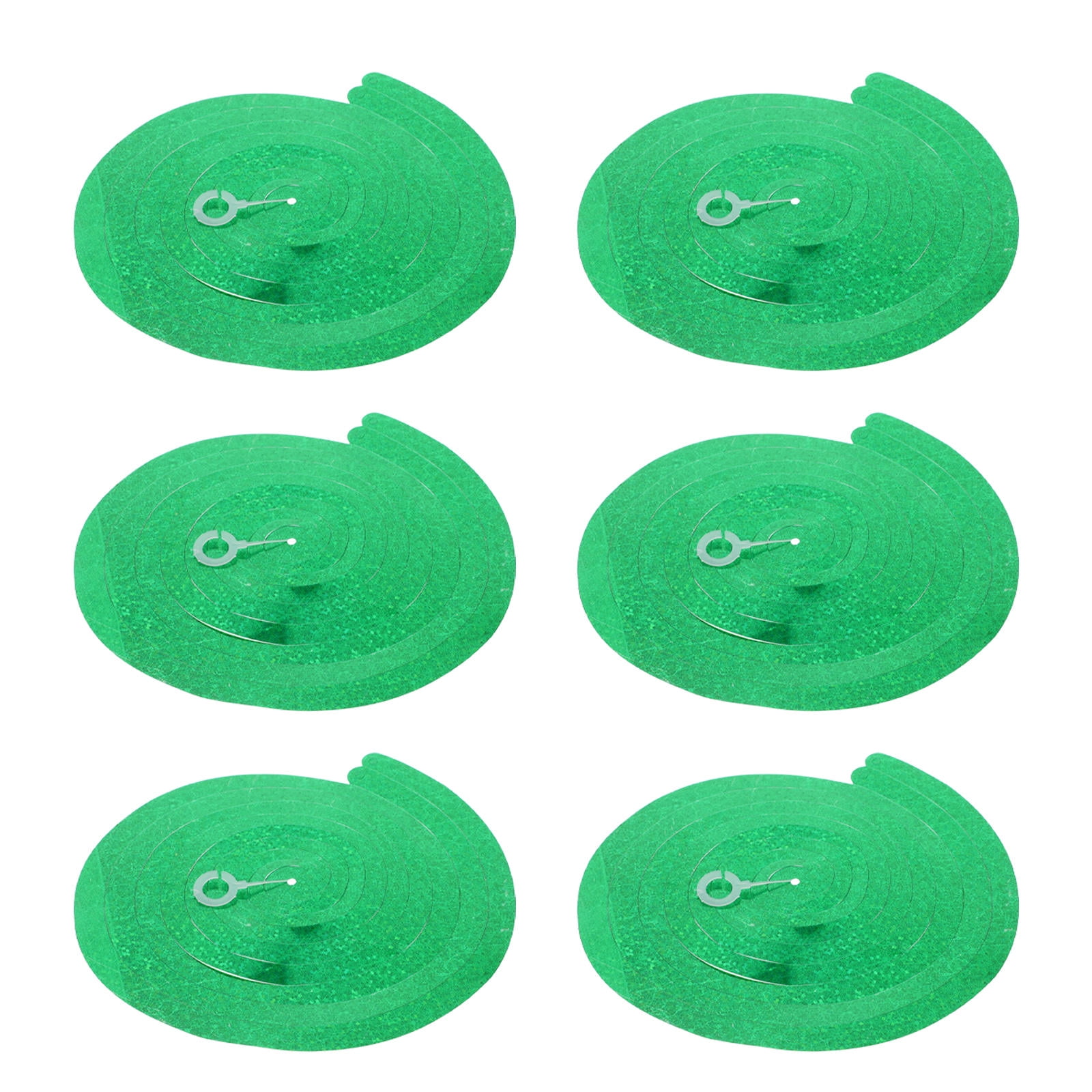 HEMOTON 6pcs Party Ceiling Foil Swirl Decorations Hanging Plastic ...