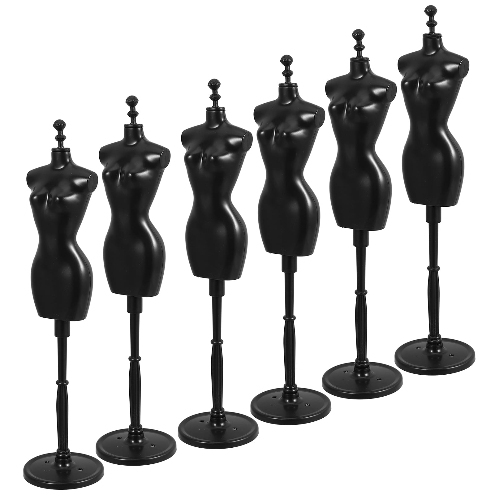 HEMOTON 6pcs Small Mannequin Doll Dress Display Stand Doll Dress ...