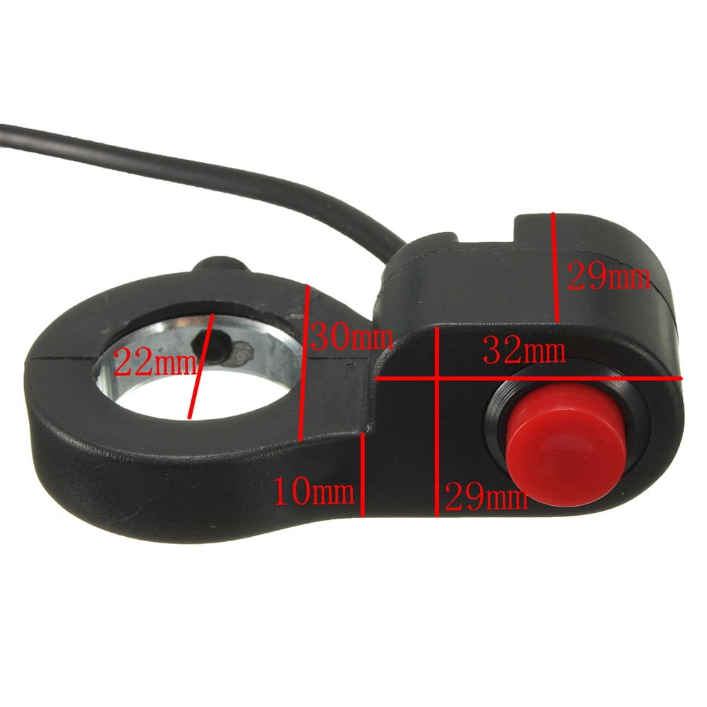 HEMOTON 7 /8 Handlebar Control Atv Horn Switch Motorcycle - Walmart.com