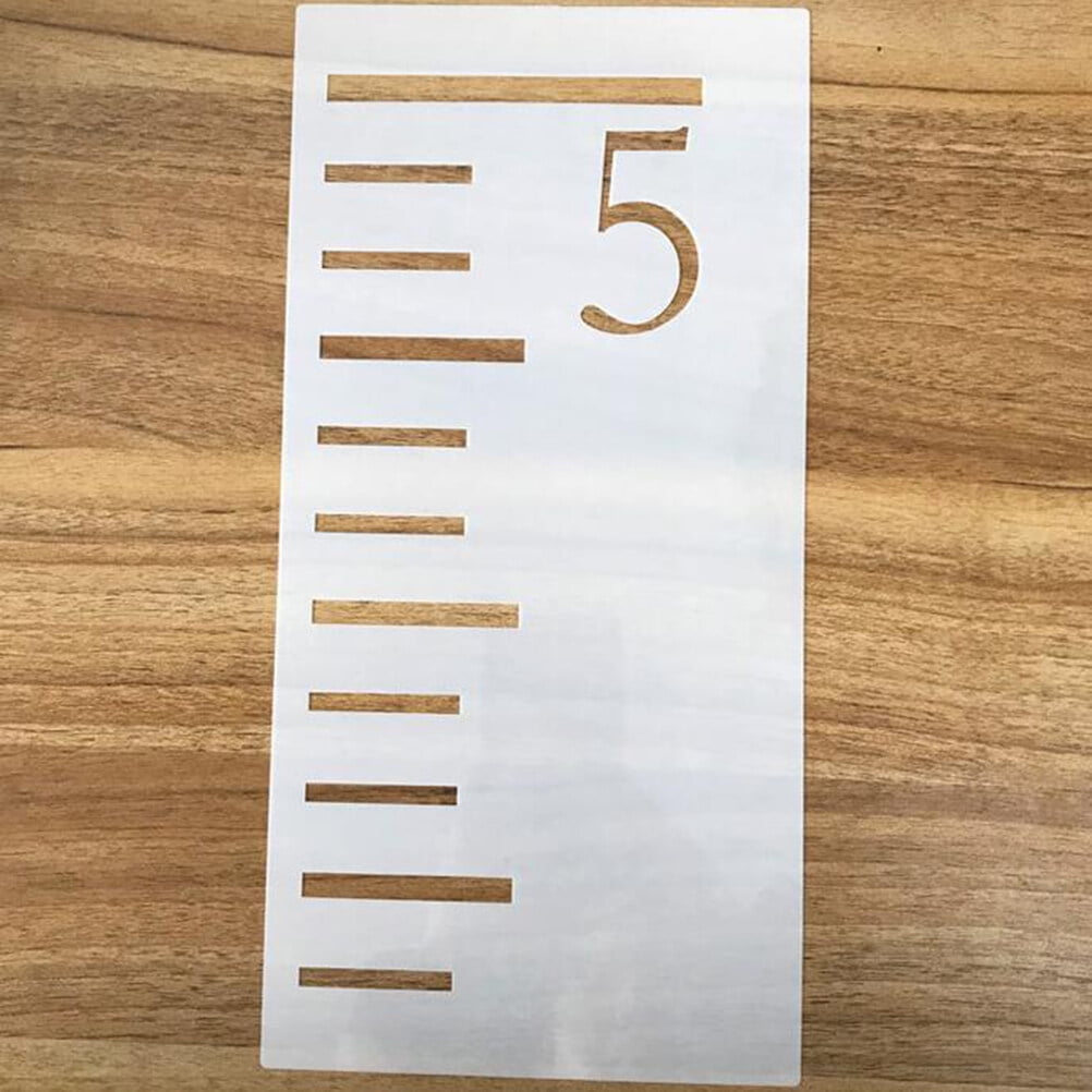 HEMOTON 7pcs 7 Feet Growth Chart Stencil Reusable Kids Height Measuring ...