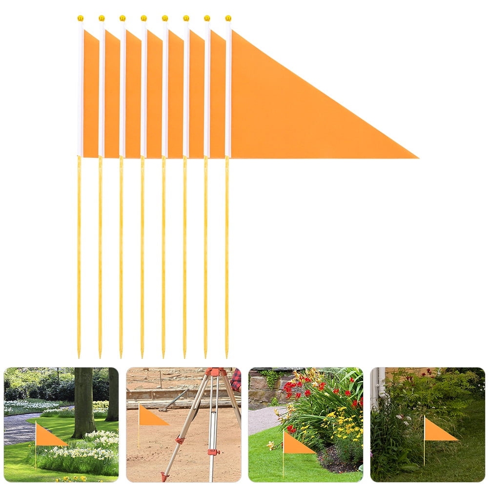 HEMOTON 8 Pcs Irrigation Marking Flags Triangle Quantity Long-lasting ...