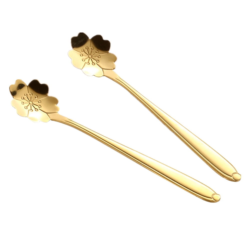 HEMOTON 8 Pcs Serving Dessert Spoon Set Sweet Snacks Spoons Creative ...