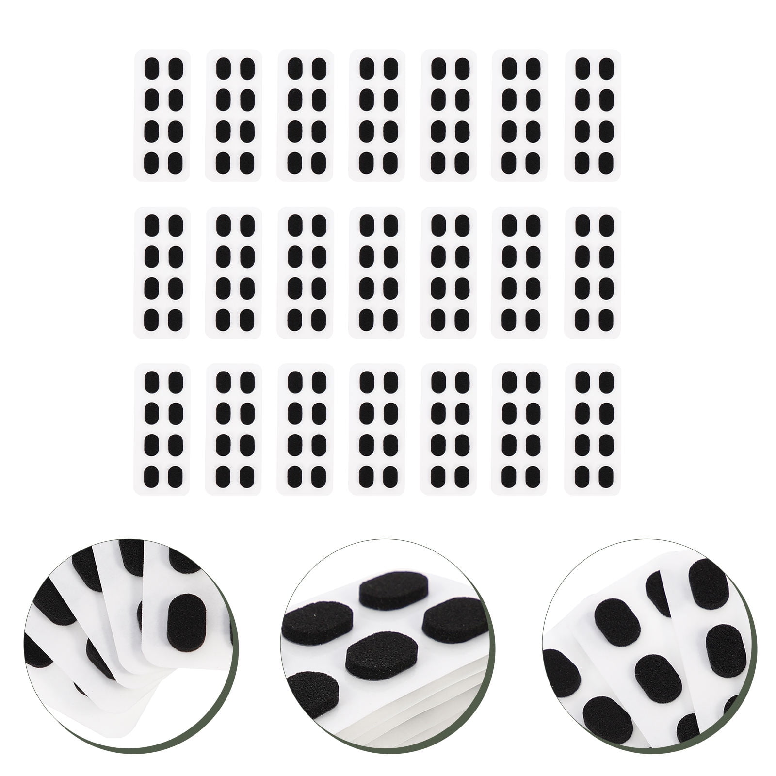 HEMOTON 80 Pairs DIY Eyeglass Nose Pads SelfAdhesive AntiSlip Foams ...