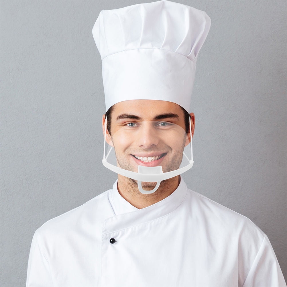 HEMOTON 8PCS Mouth Mask Anti-Fog Transparent Mouth Mask Reusable Face ...