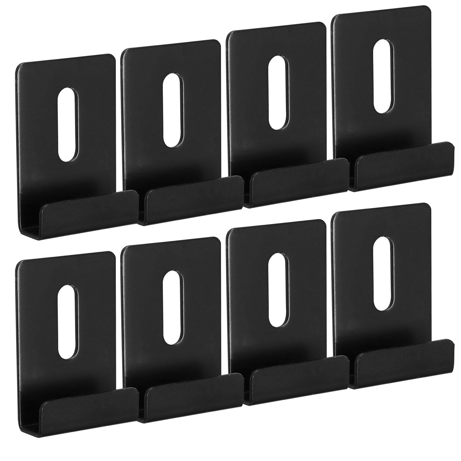 HEMOTON 8Pcs Wall Mount Mirror Glass Clamp Bathroom Mirror Clips Glass ...