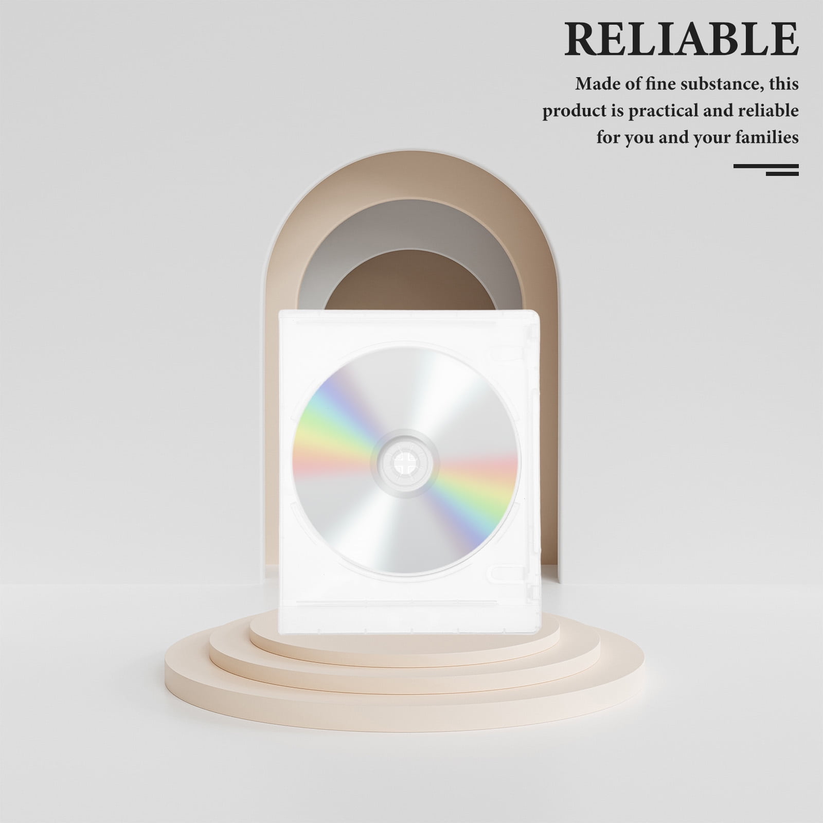 HEMOTON 8pcs Disc Box Double CD Jewel Case Empty CD Cases DVD Box for ...