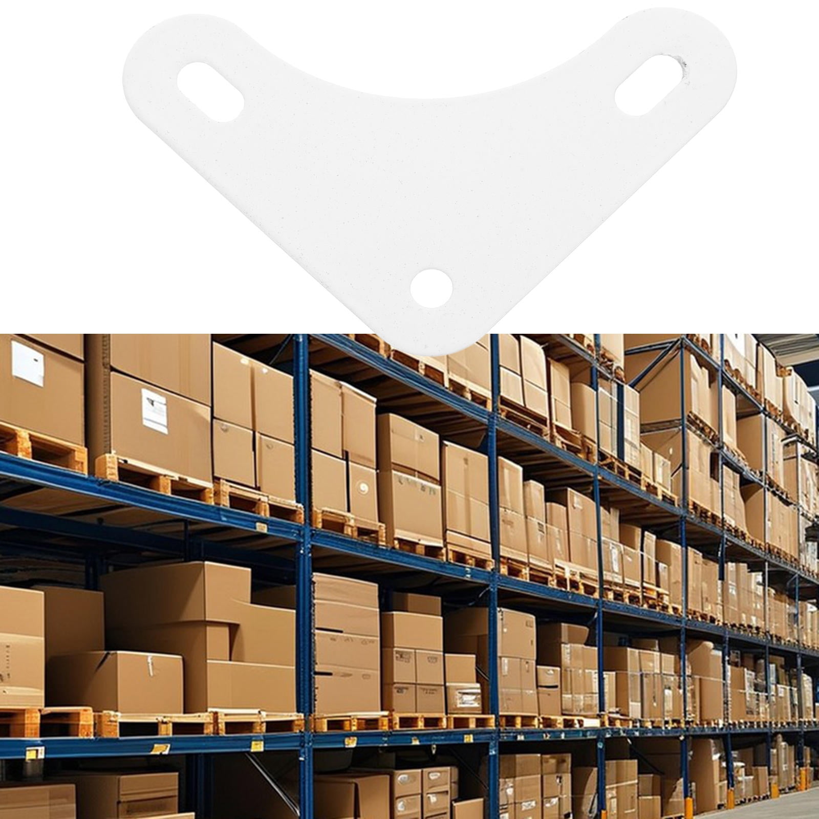 HEMOTON 8pcs Heavy Duty Corner Braces for Wood Steel L Brackets White ...