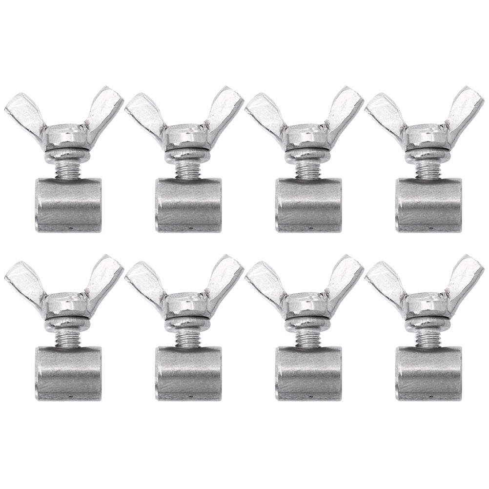 HEMOTON 8pcs Wire Rope Cable Clips Stainless Steel Wire Rope Clamps ...