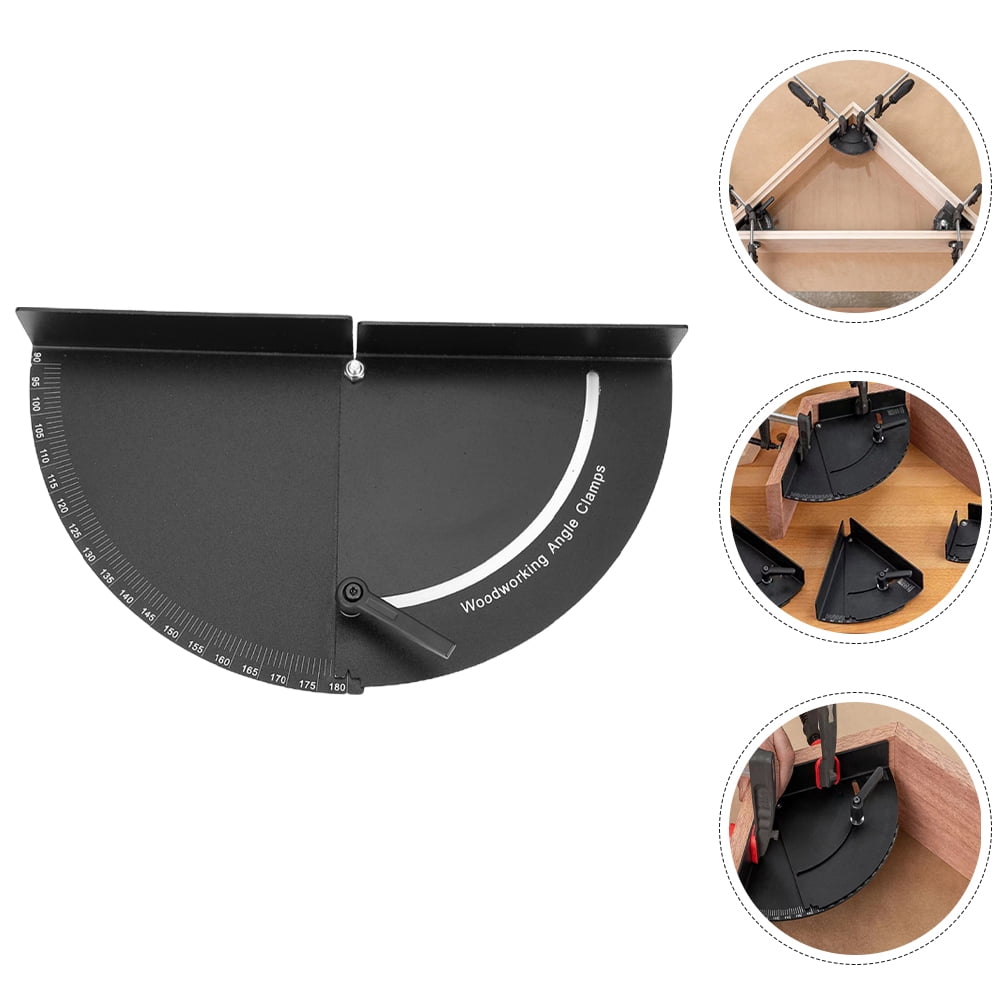 HEMOTON 90 Degree Clamp Woodworking Protractor Corner Angle Measurement ...