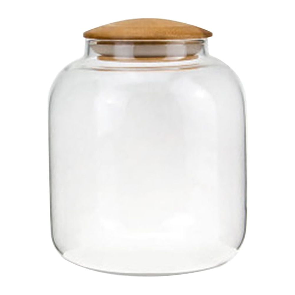 HEMOTON 900 Ml Bamboo-covered Tea Pot Food Storage Containers Clear ...