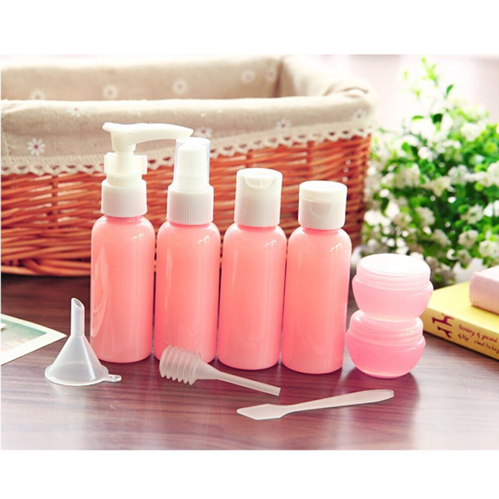 HEMOTON 9pcs Travel Bottles Refillable Cream Lotion Shampoo Liquid ...