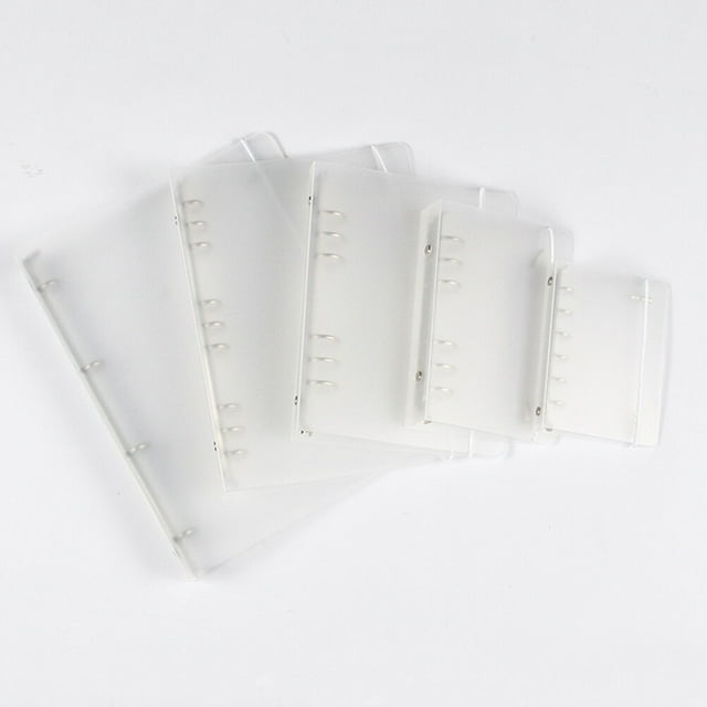 HEMOTON A5 Paper PP File Folders with Inner Clip Semi Transparent ...