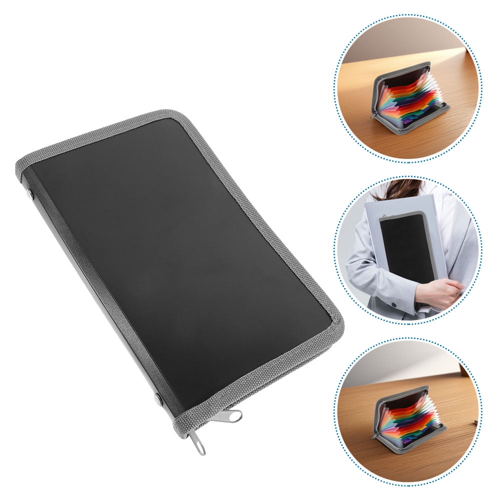 HEMOTON 2pcs Small Accordion File Organizer for Receipts Coupons ...