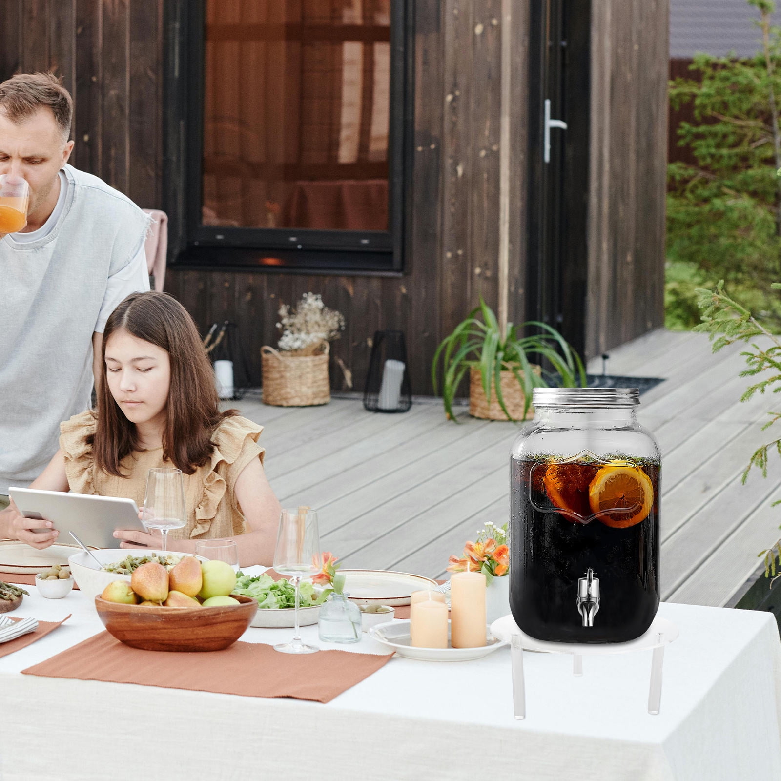 HEMOTON Acrylic Beverage Dispenser Stand Versatile Acrylic Base ...