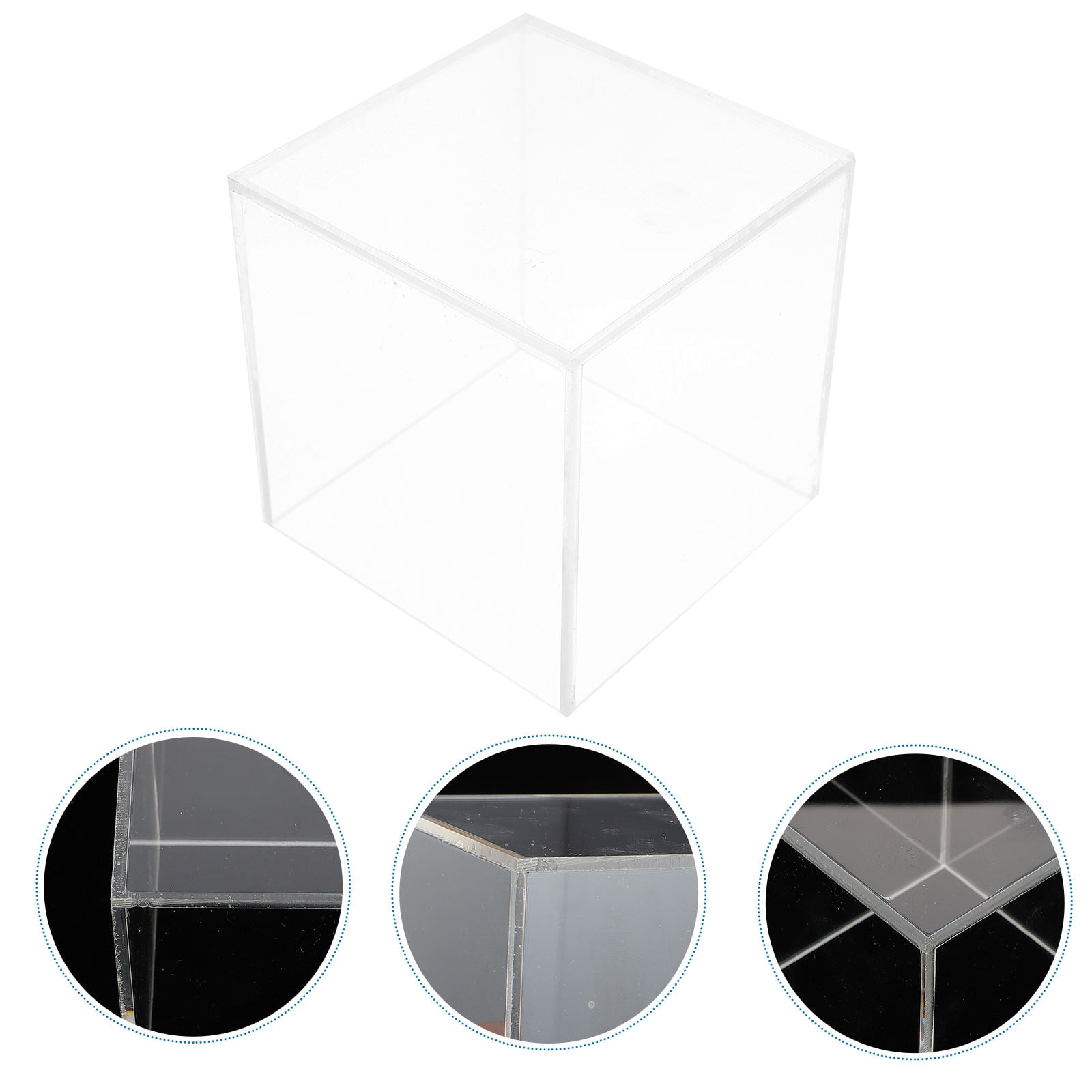 HEMOTON Acrylic Display Box for Storage Use Transparent and Cube Box 7. ...