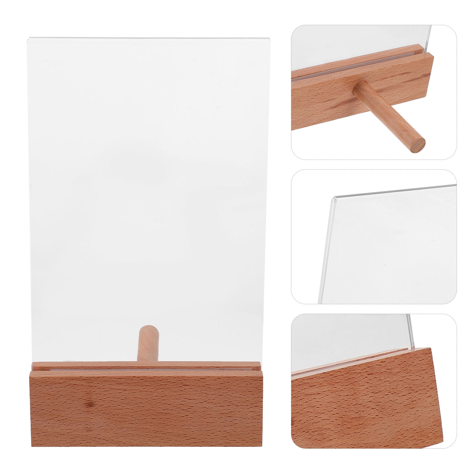HEMOTON Acrylic Sign Holder Certificate Display Stand Tabletop Diploma ...