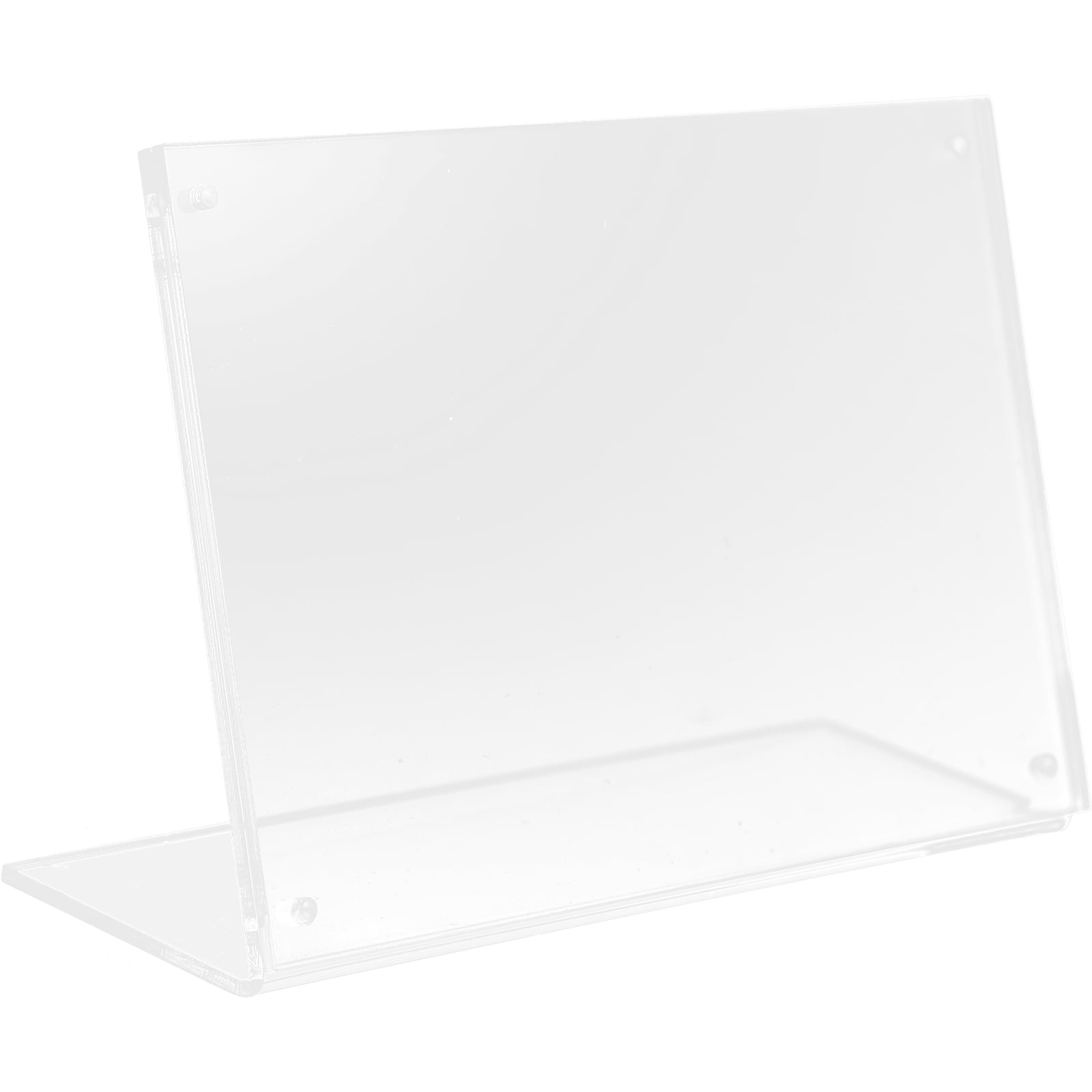 UPGRATOR Clear Acrylic Desktop Display Sign Holder 1 Set Tabletop Sign ...