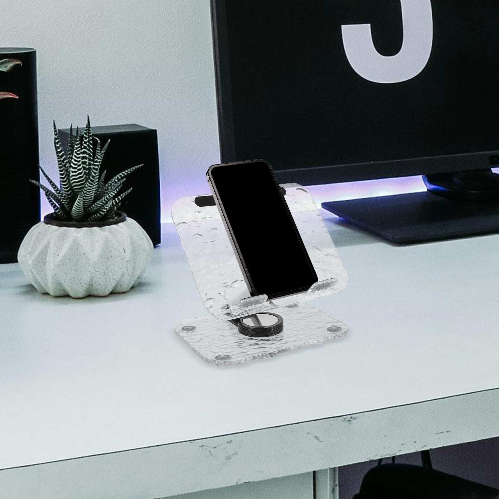 HEMOTON Acrylic Tablet Stand Holder with 360Degree Rotation and ...