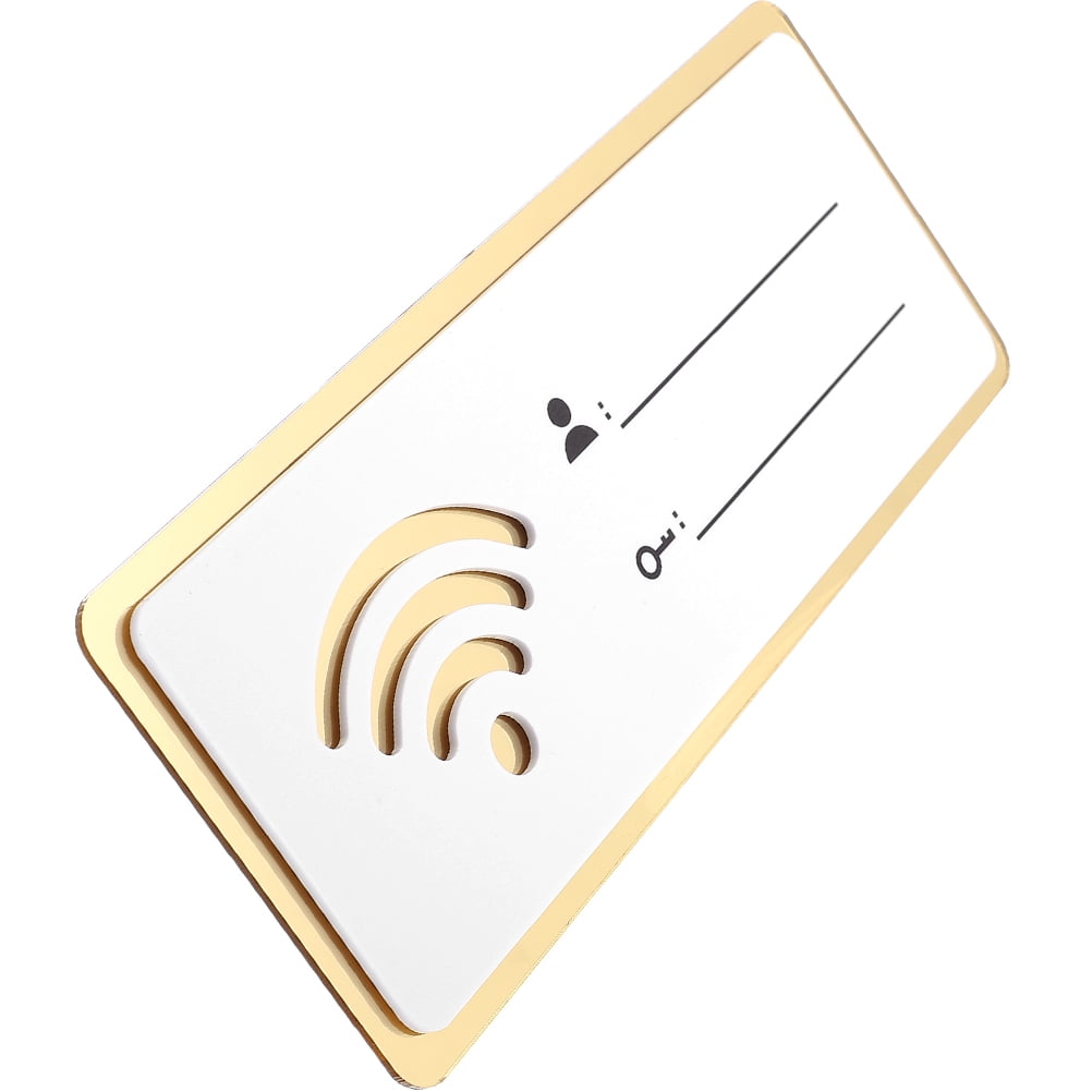 HEMOTON Acrylic Wifi Sign WiFi Password Sign Acrylic Wifi Password Sign ...