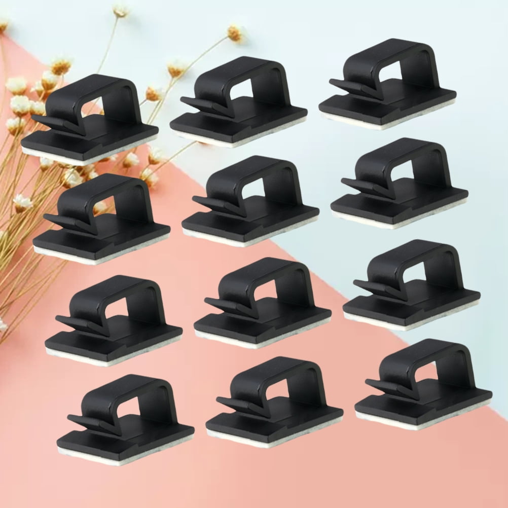 HEMOTON Adhesive Cable Clips for Organizing Wires and Cables 19x19x8 ...