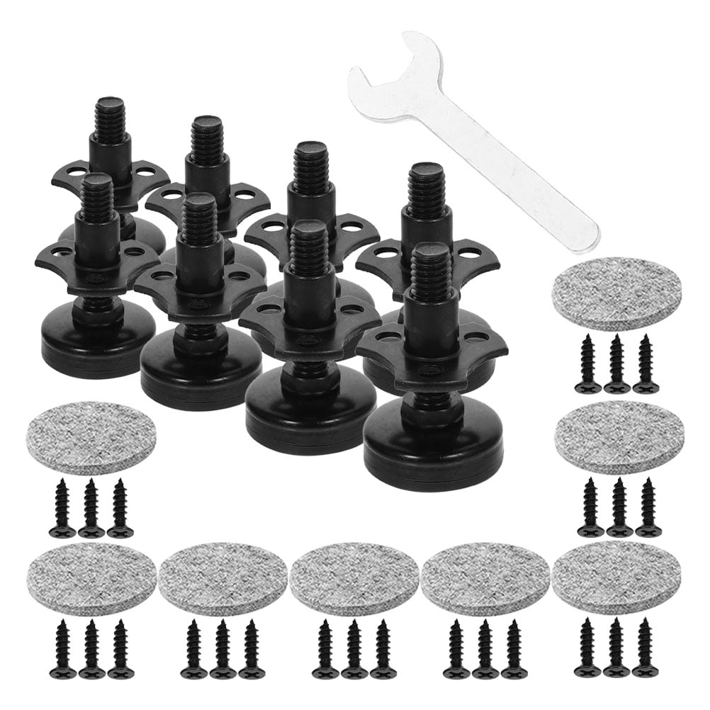 HEMOTON Adjustable Furniture Levelers Feet Heavy Duty Leveling Black ...