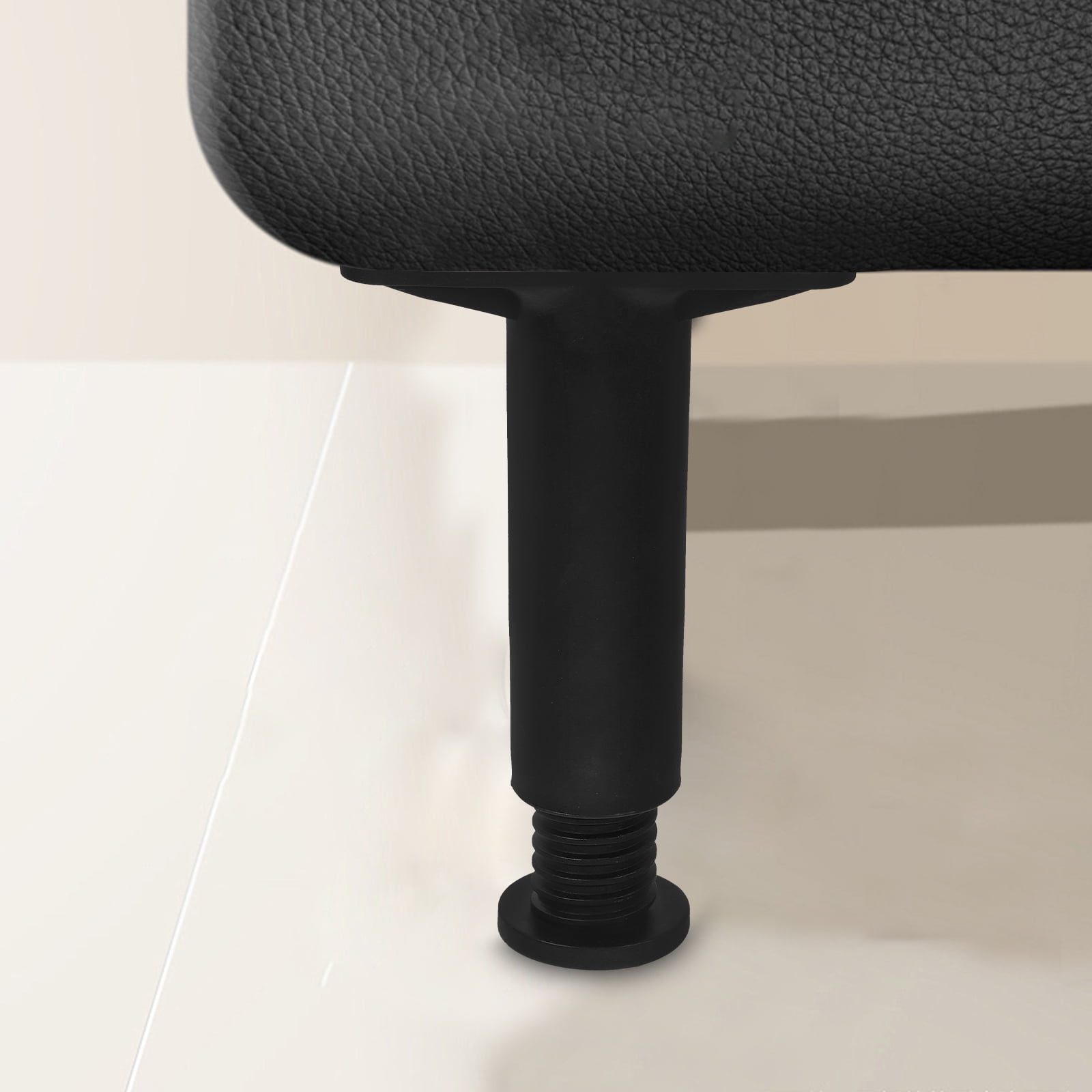 HEMOTON Adjustable Height Bed Support Legs Frame Feet Replacement Black ...