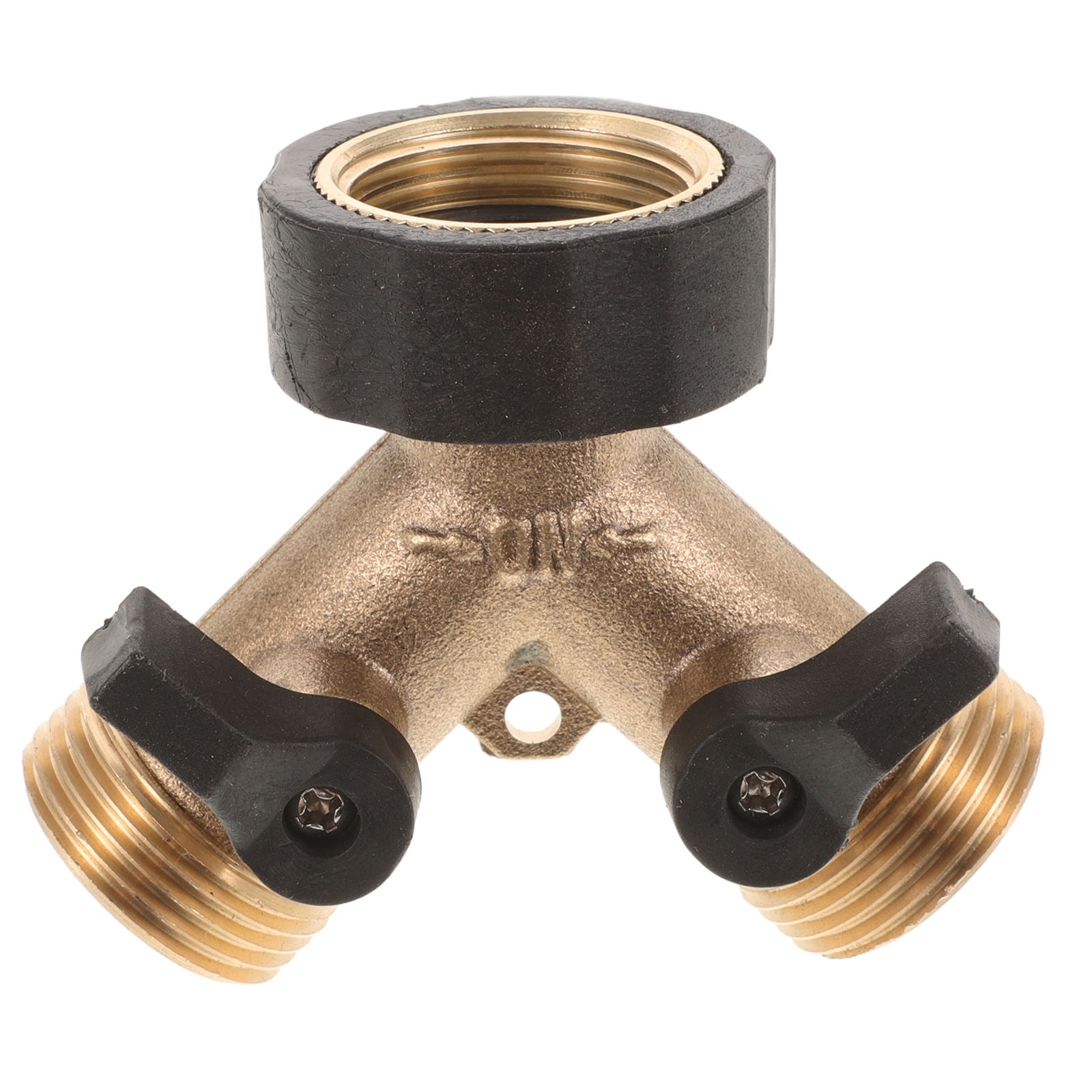 HEMOTON Adjustable Pipe Fittings Copper Hose Splitter Garden Yellow ...