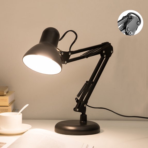 HEMOTON Adjustable USB Eye Protection Lamp Long Arm Reading LED Desk ...
