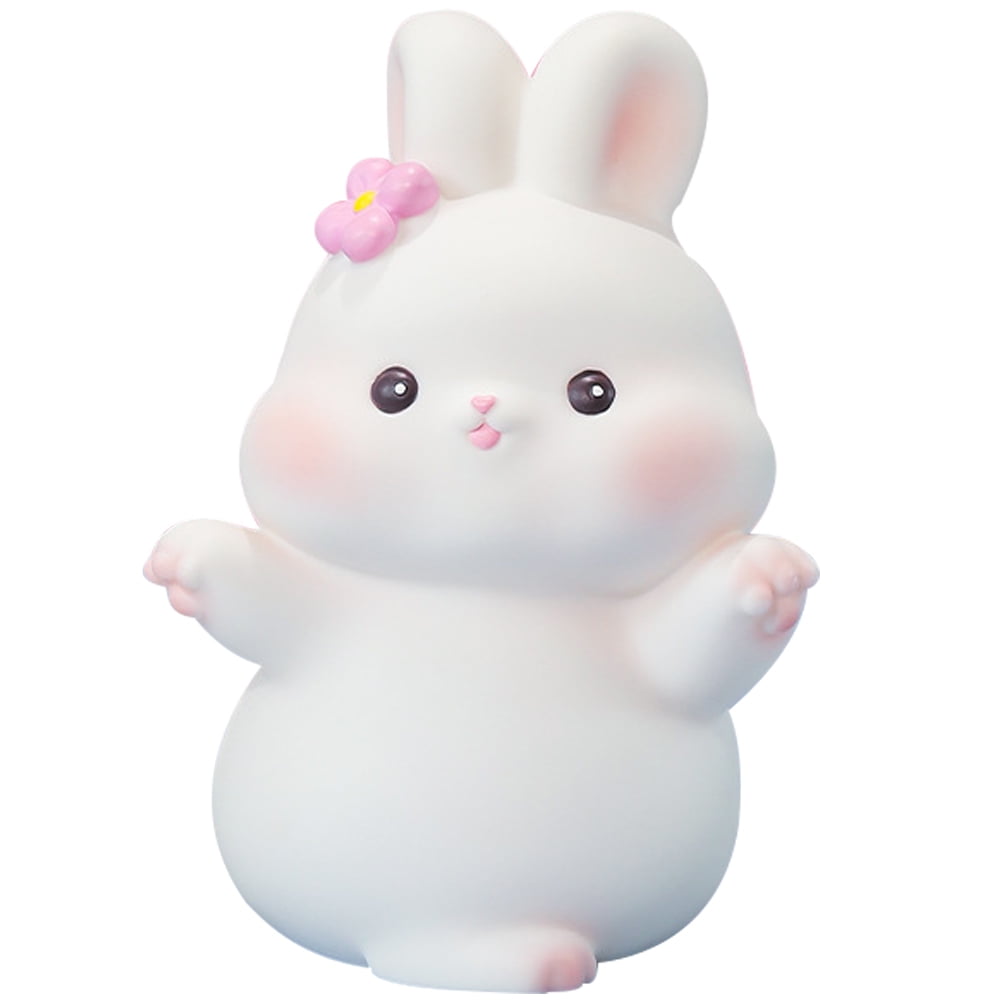 HEMOTON Adorable Bunny Piggy Bank for Girls Made of Vinyl Perfect for ...