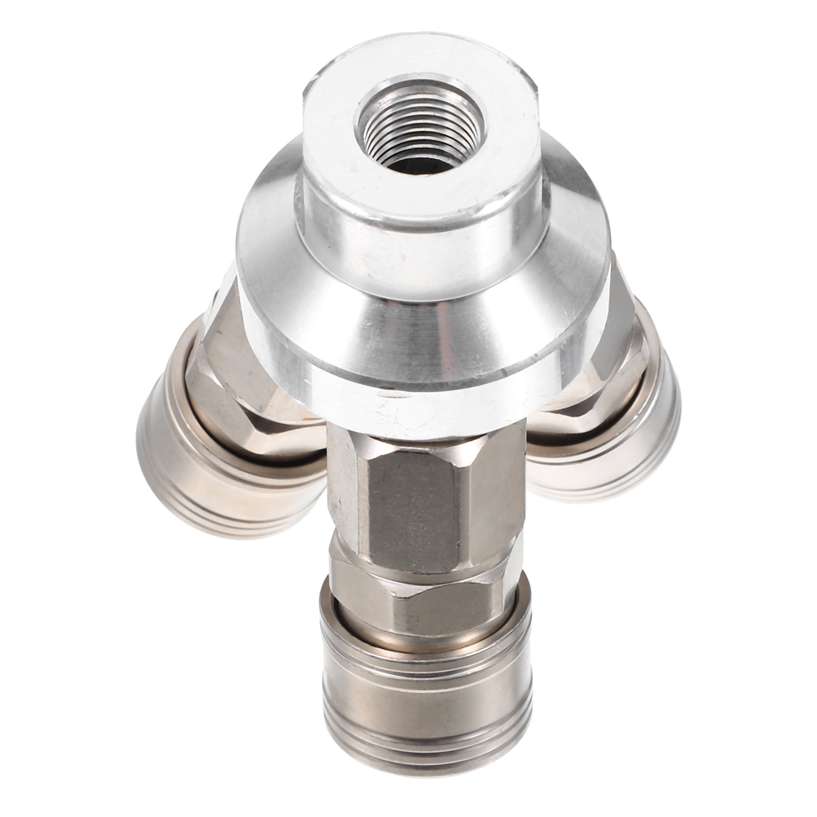 HEMOTON Air Manifold Splitter 3 Way Coupler Air Compressor Hose Quick ...