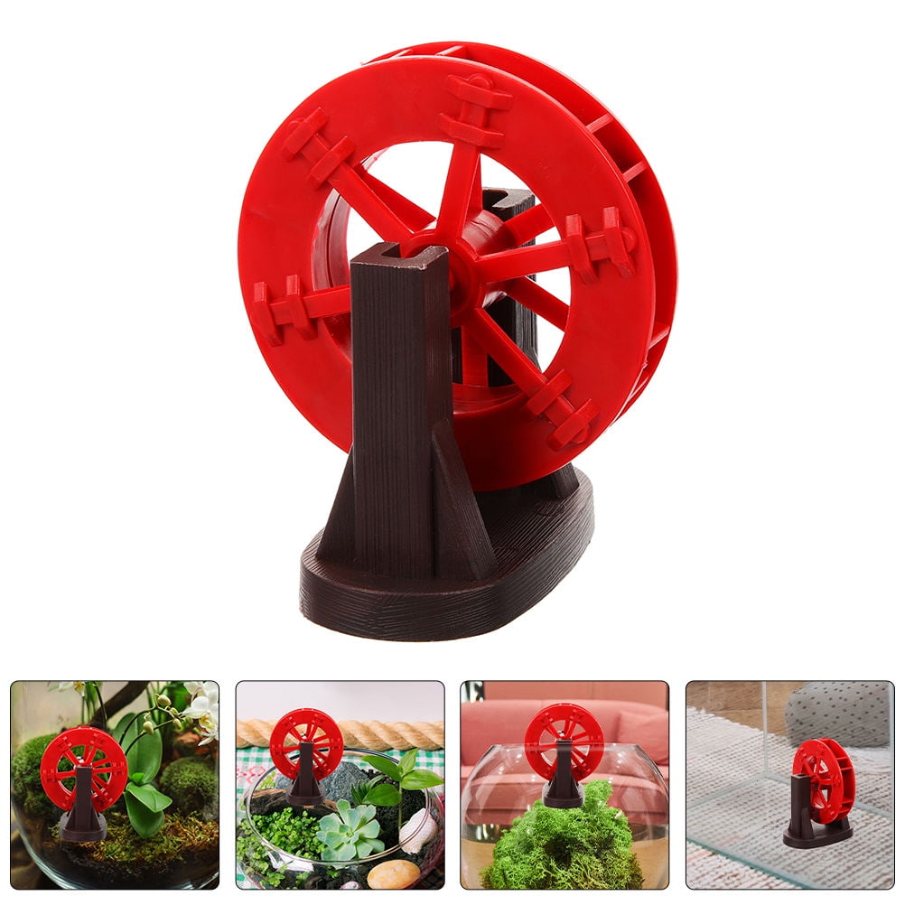 HEMOTON Artificial Rockery Rotation Wheels Tank Water Feature Fountain ...