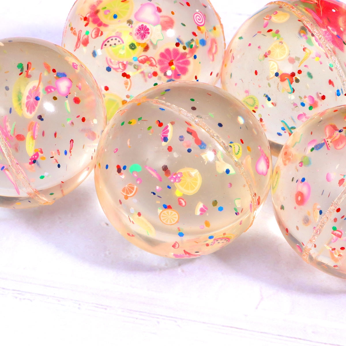 HEMOTON Assorted Color Bouncy Ball Made of Premium Rubber for Playing ...