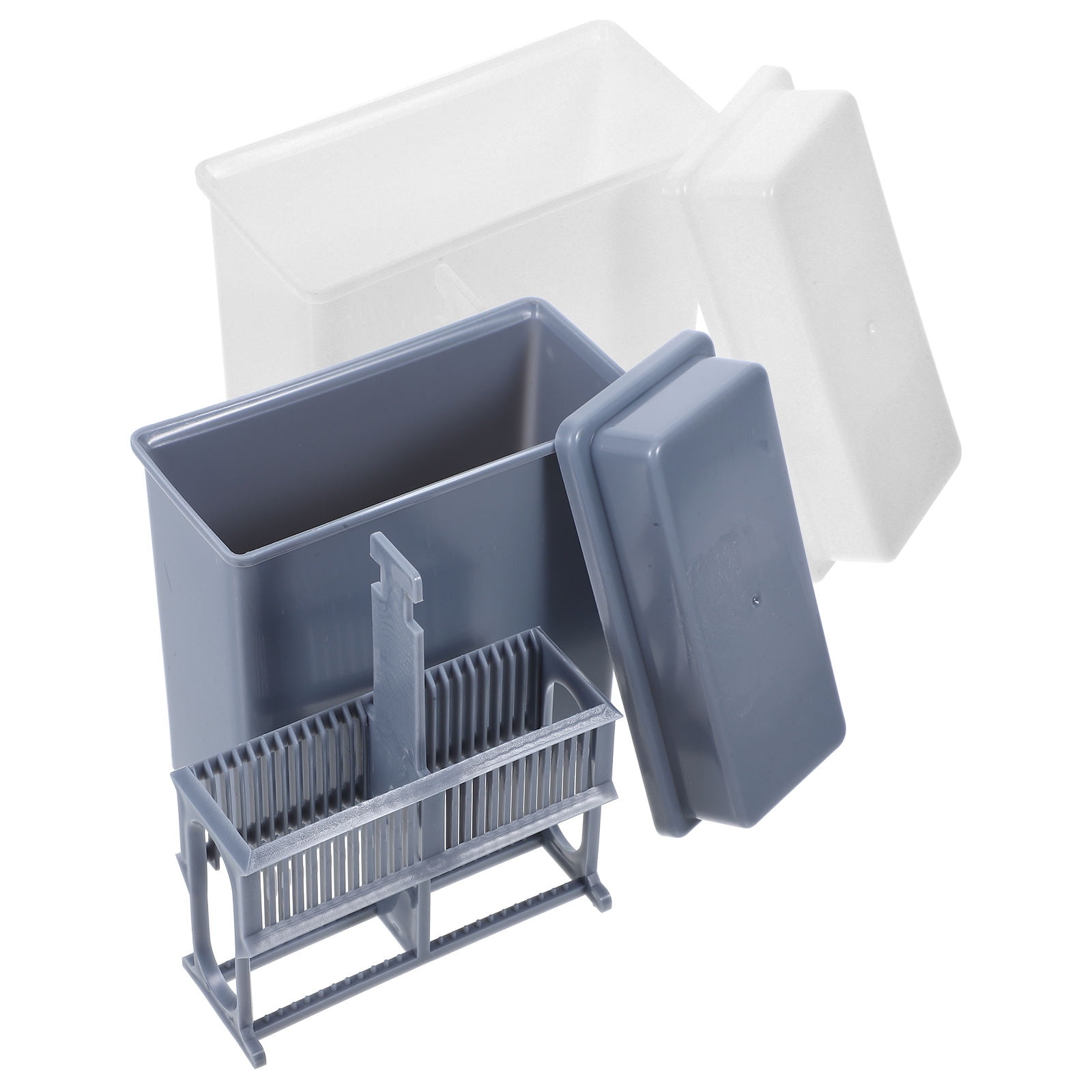 HEMOTON Assorted Color Plastic Staining Jar and Rack Set for Labs ...