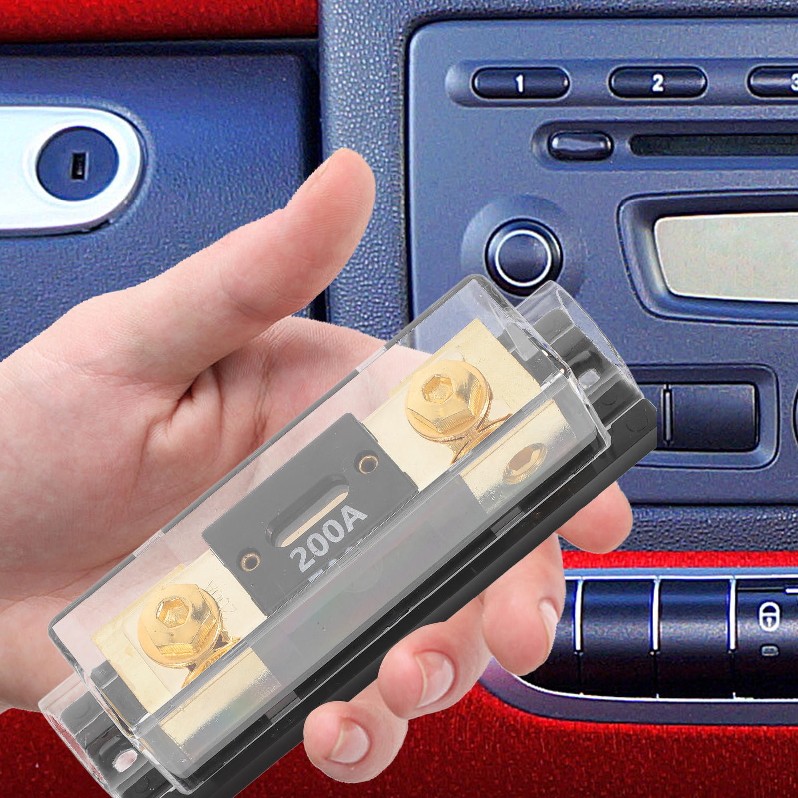 HEMOTON Auto Audio Fuse Block Amplifier Fuse Block Automotive Amplifier ...