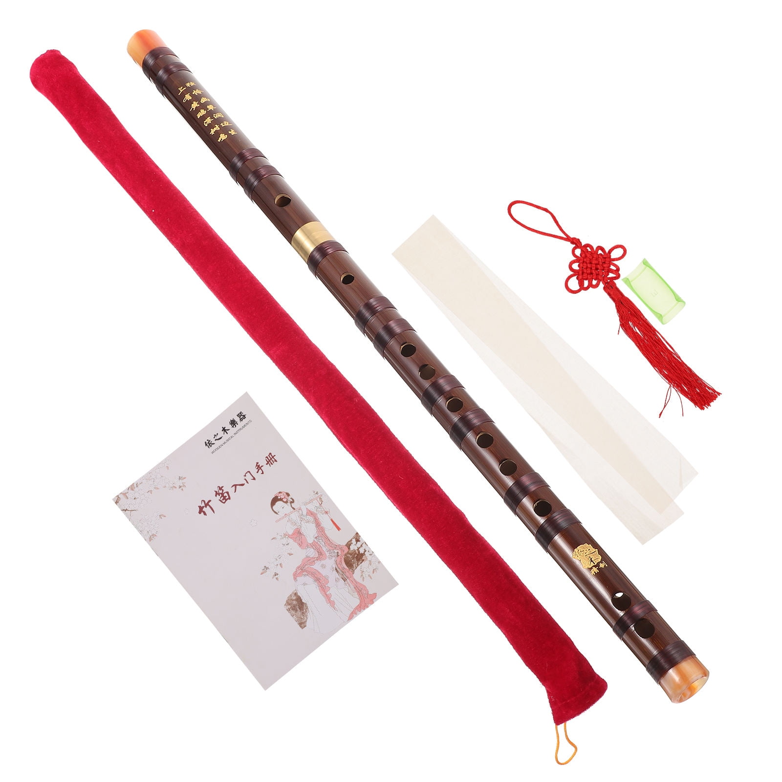 ORDDIART Traditional Chinese Music Instrument Bamboo Copper Outdoor ...