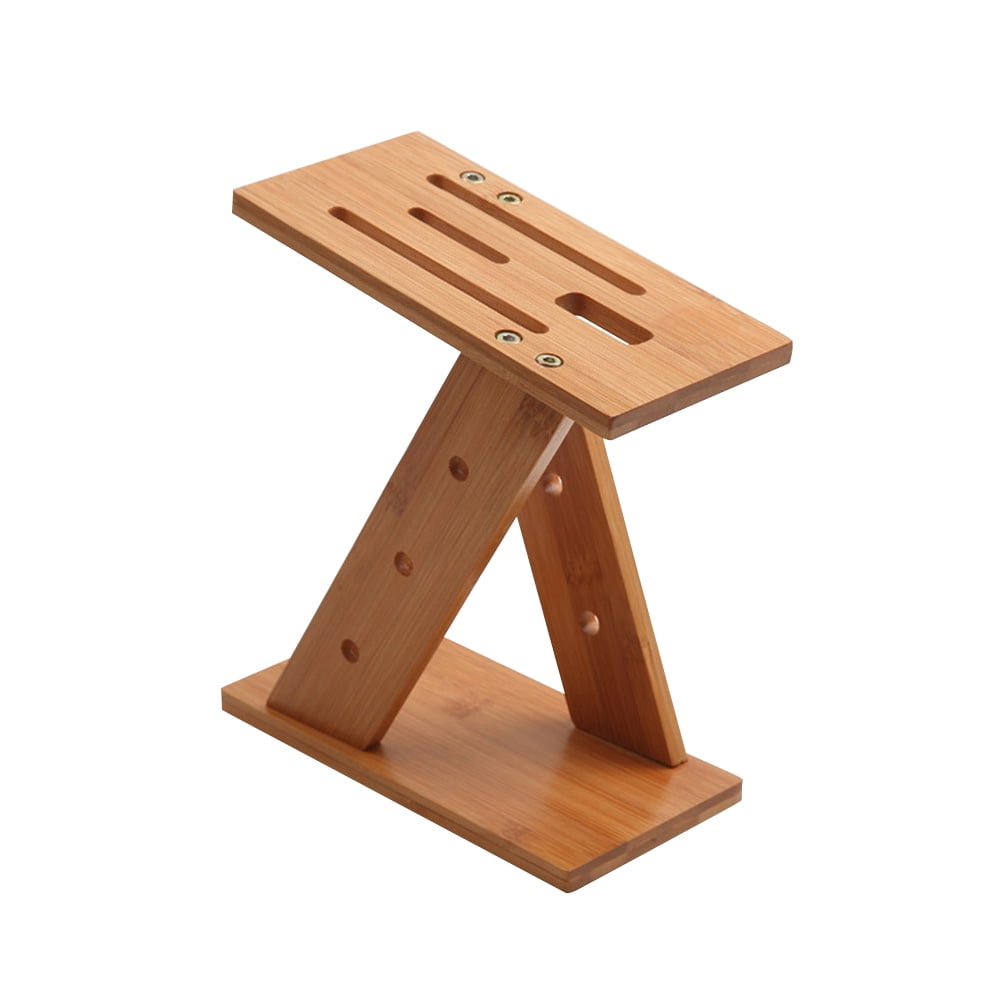 HEMOTON Bamboo Rack for Kitchen Knives Cleaver and Scissors with ...