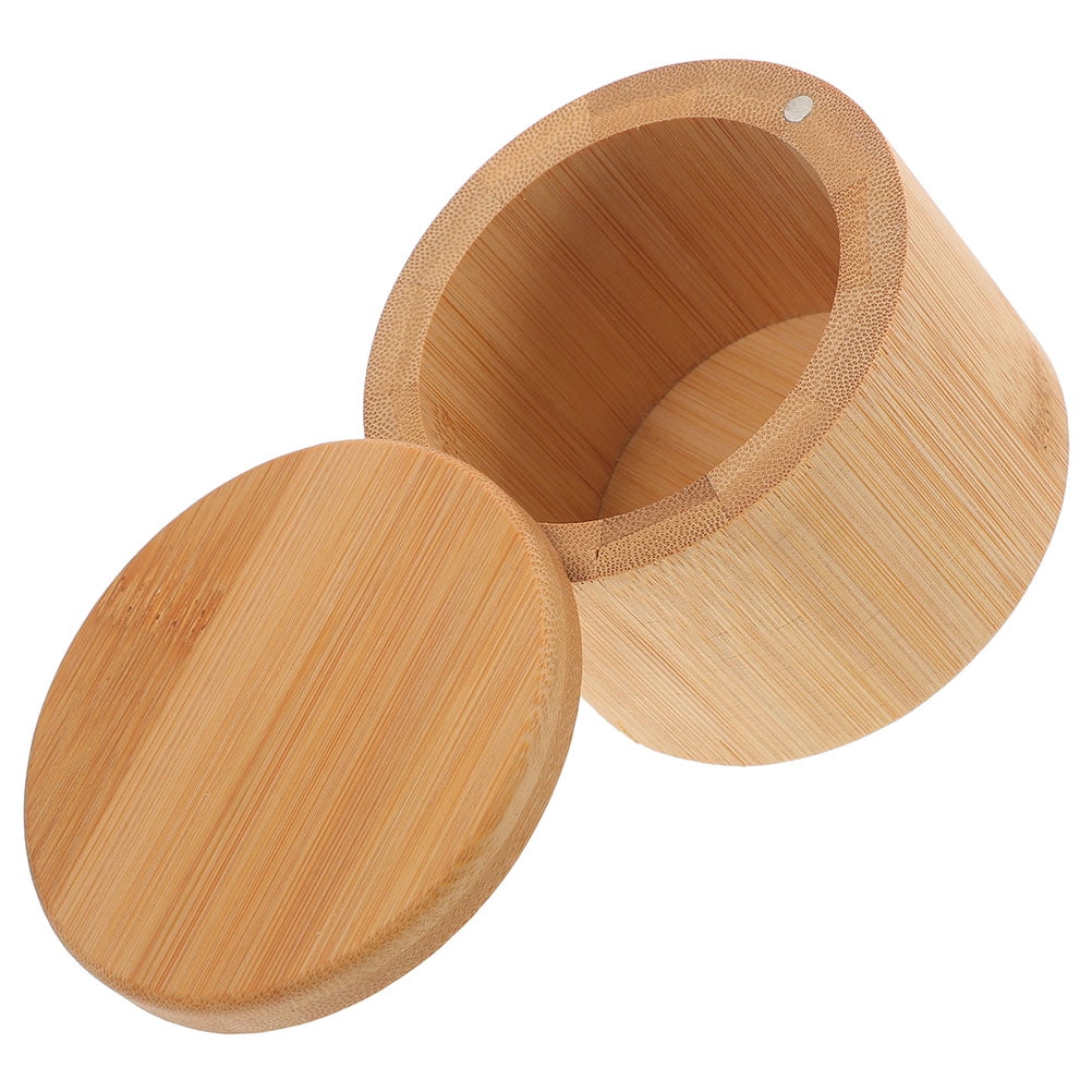 HEMOTON Bamboo Spice Container Set with Tight Seal for Freshness and ...