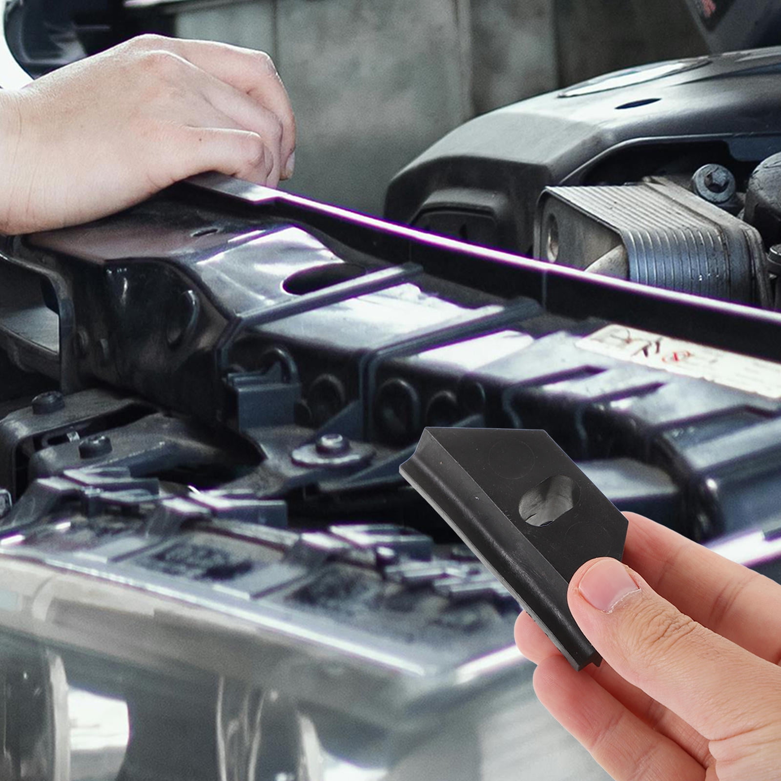 HEMOTON Battery Hold Down Bracket Battery Hold Down Base Clamp Battery ...