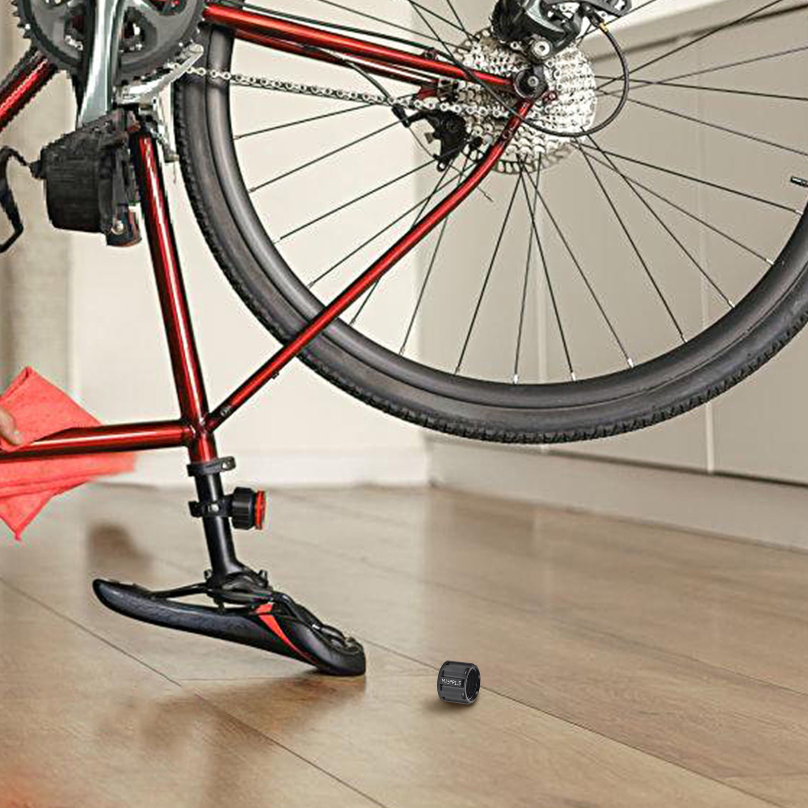 HEMOTON Bike Wheel Hub Nut Bike Flanged Axle Nut Aluminum Alloy Bike ...