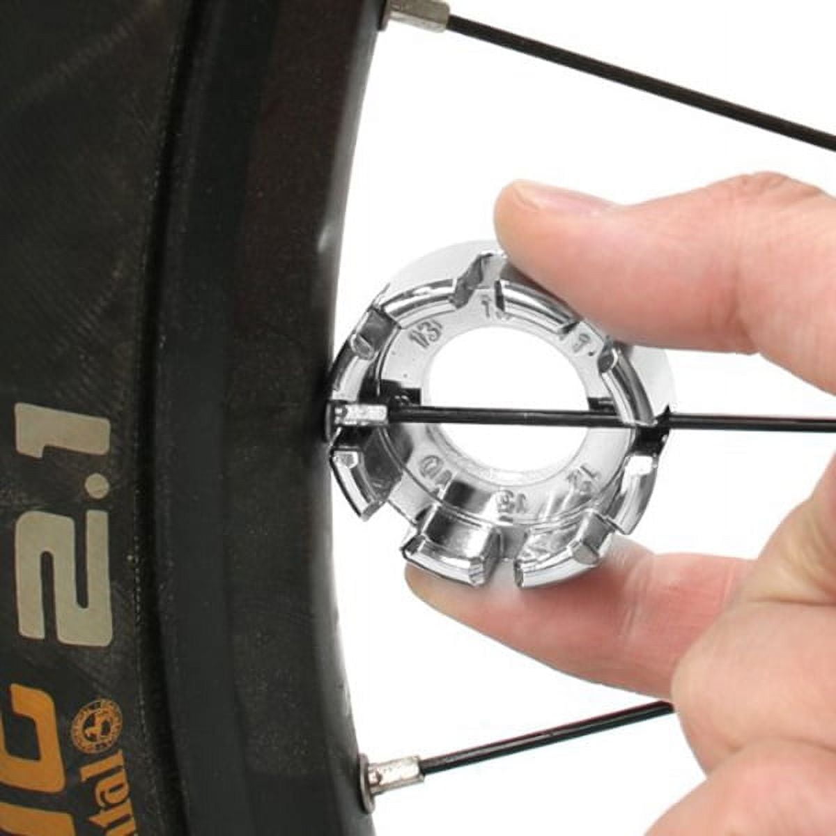 HEMOTON Bike Wheel Spanner Wrench Adjuster Spoke Key Round Spoke Wrench Repair Tool - Walmart.com