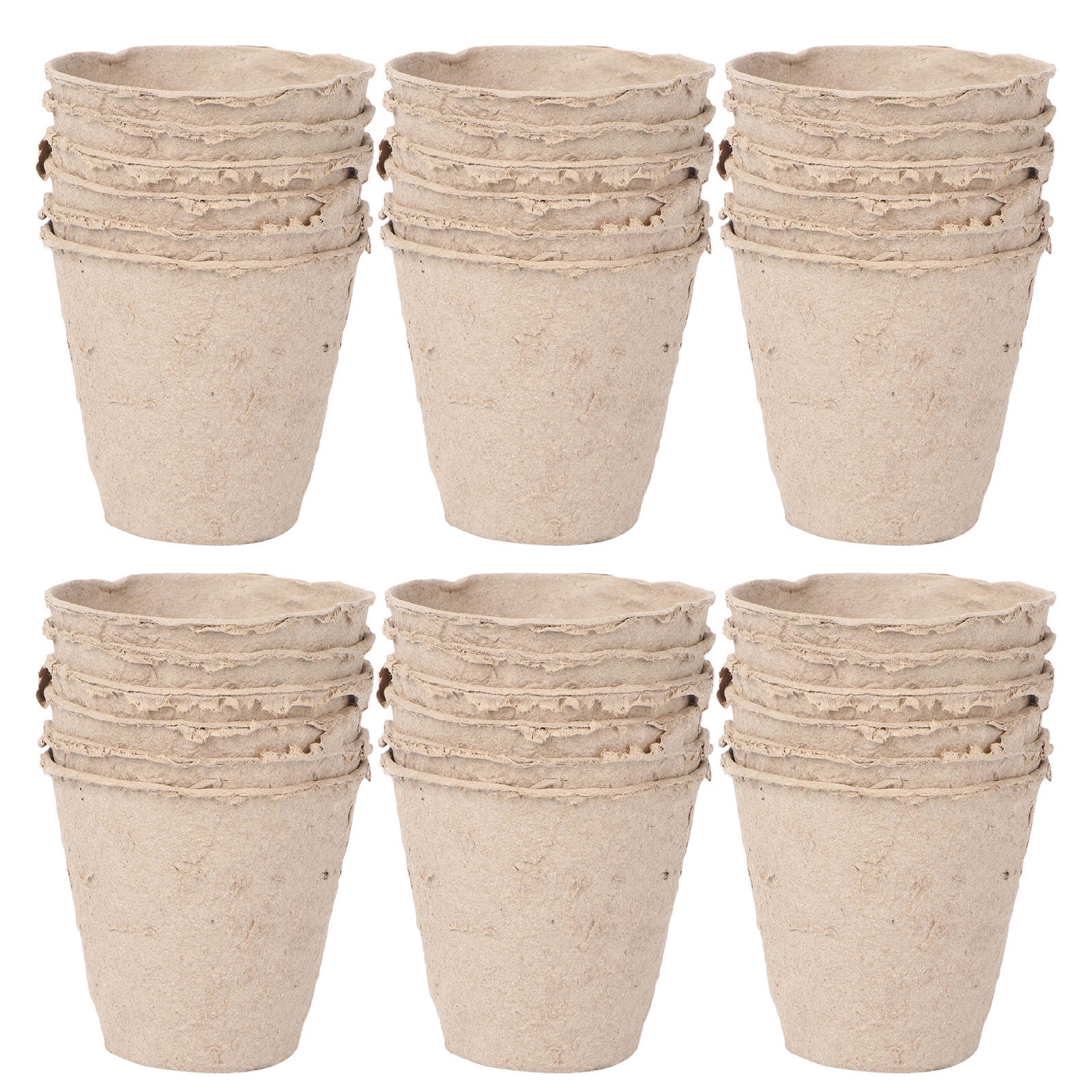 HEMOTON Biodegradable Paper Pulp Nursery Pot for Gardening Beige Color ...