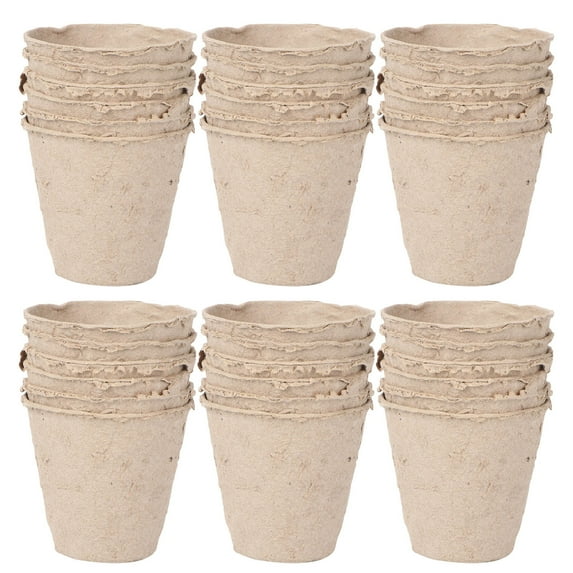 HEMOTON Biodegradable Paper Pulp Nursery Pot for Gardening Beige Color ...