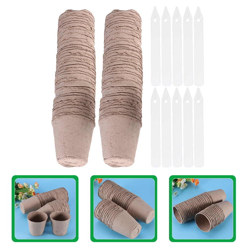 HEMOTON Biodegradable Plant Starter Pots for Gardening in Assorted ...