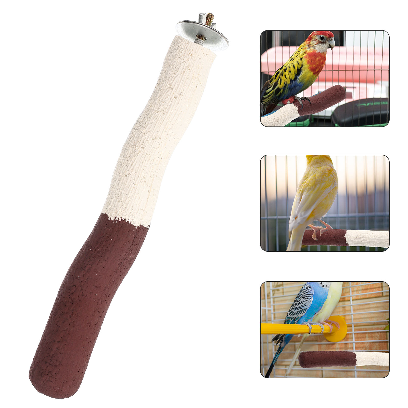 HEMOTON Parrot Perch Bird Accessory for Cage and Travel - Household ...