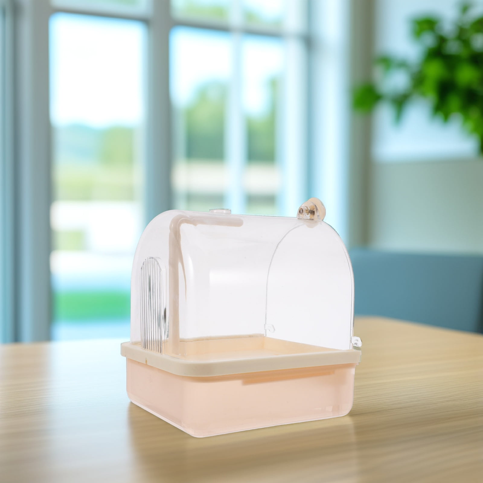 HEMOTON Bird Baths Tub Parrot Shower Box Small Tub Bowl Bird Cage ...