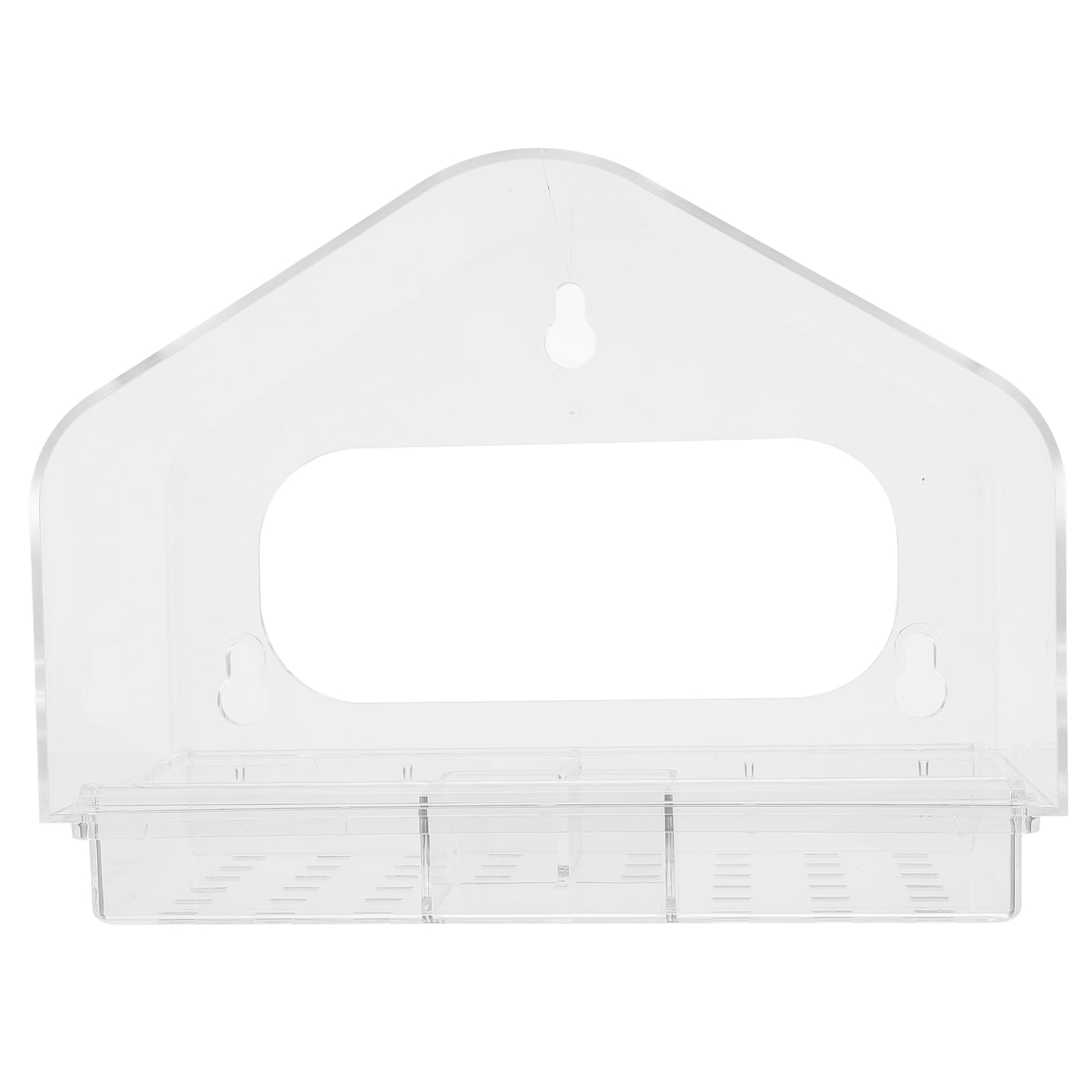 HEMOTON Bird Feeder Transparent Feeder Birds Food Feeder Bird Feeder ...
