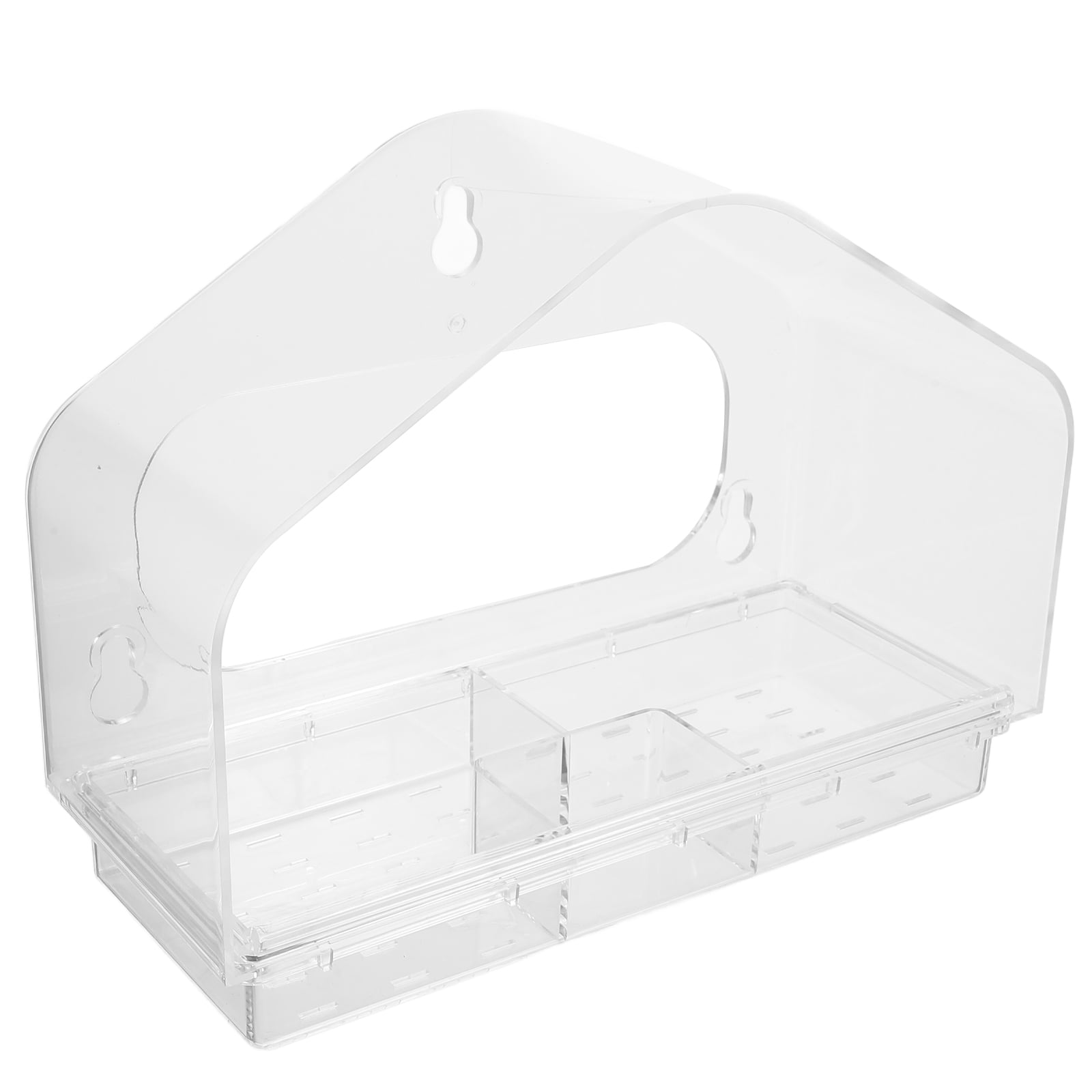 HEMOTON Bird Feeder Transparent Feeder Birds Food Feeder Bird Feeder ...