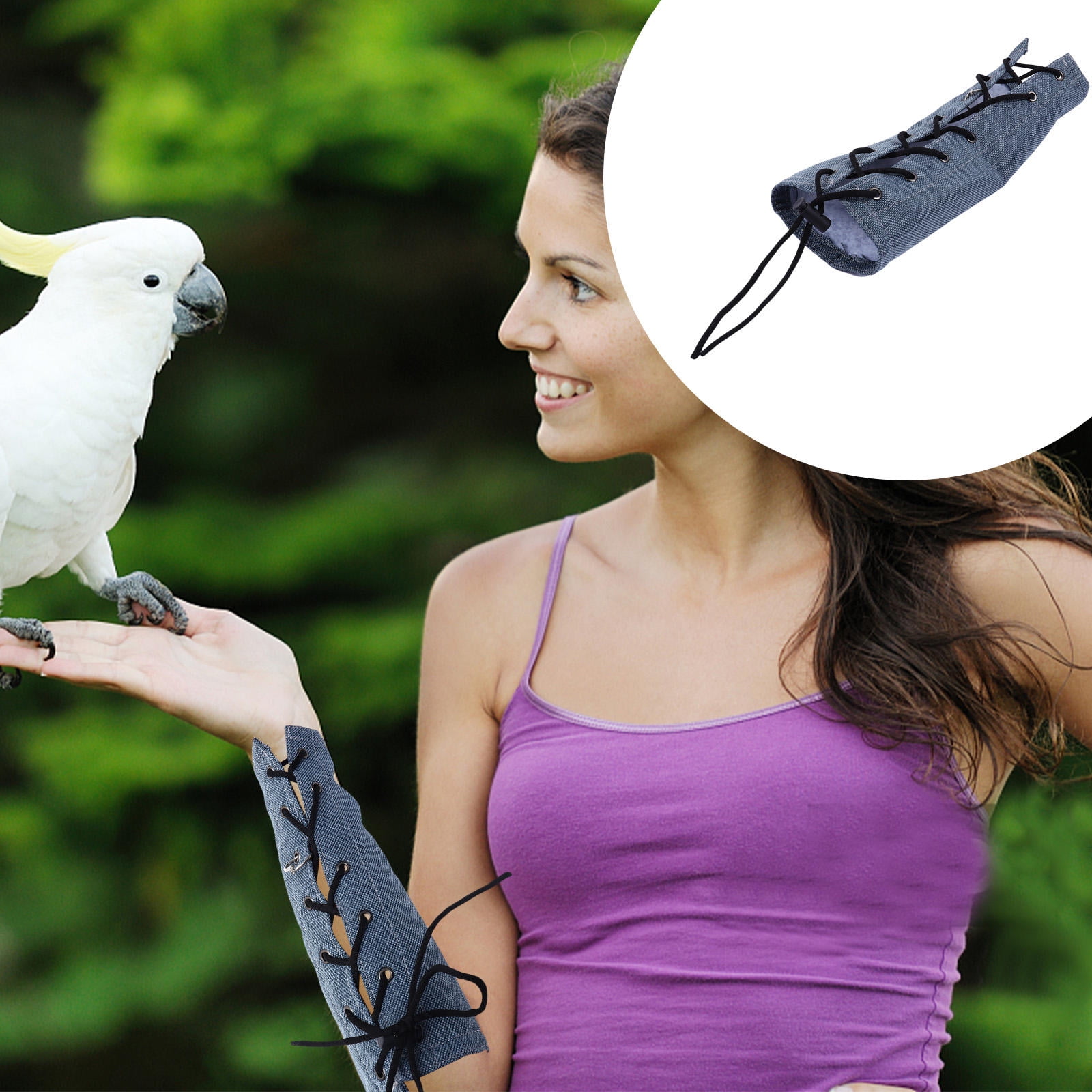 HEMOTON Bird Protector Shoulder Protection for Birds Arm Sleeve Blue ...