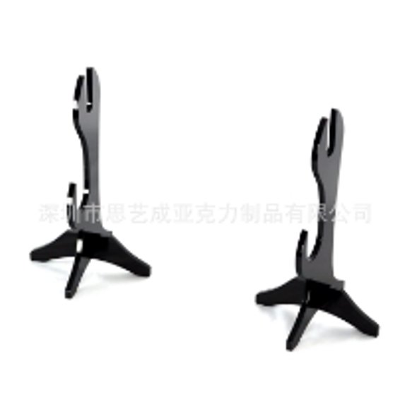 HEMOTON Black Acrylic Vertical Sword Stand Display with Dual Layer ...