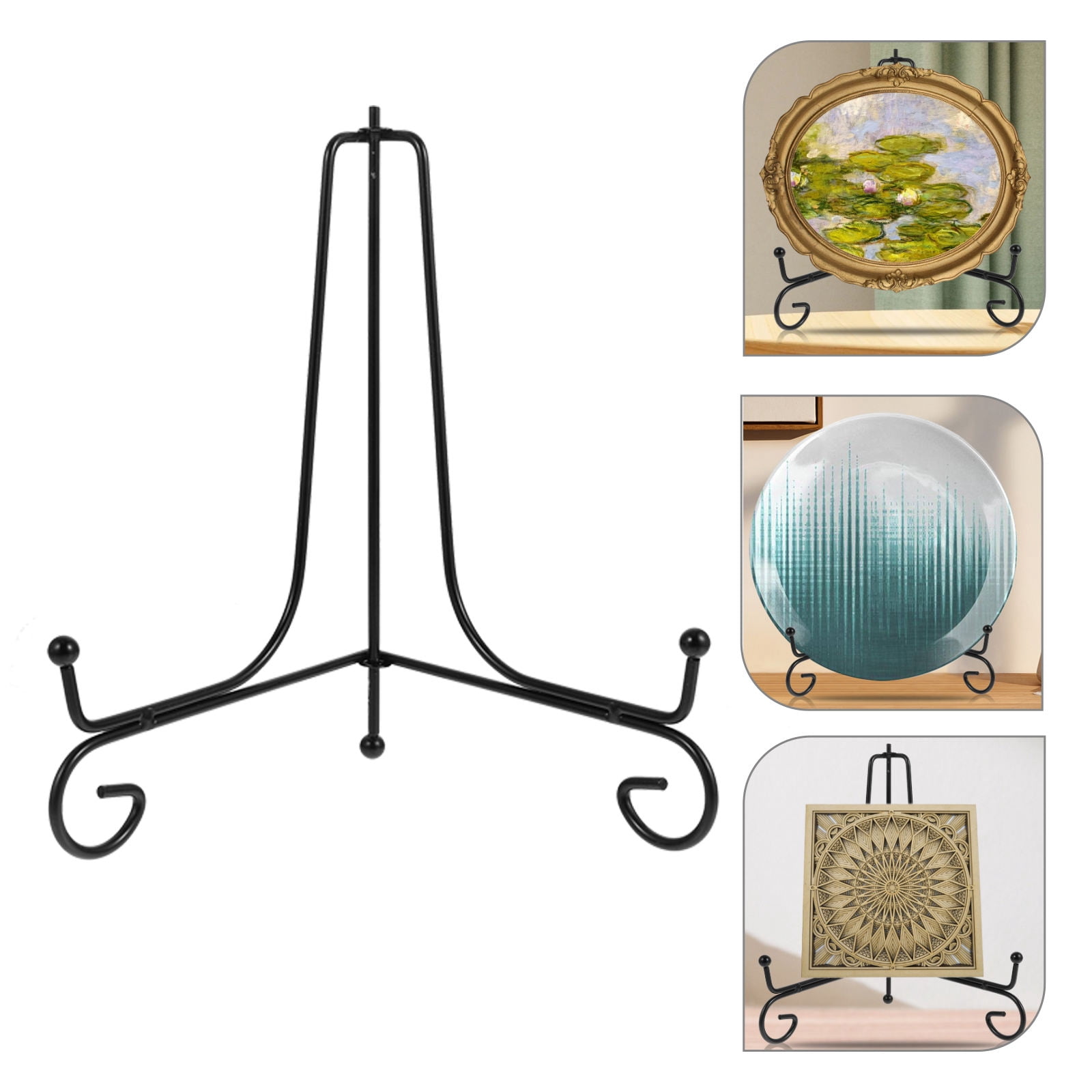 HEMOTON Black Iron Display Stand for Plates Dishes and Photos Ideal for ...